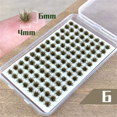 Haimni Mini Grass Cluster Self Adhesive Static Grass Tufts Diy Miniature Scenery Wildflowers