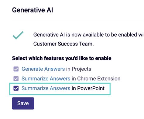 How Do I Enable The Option To Summarize Responses Using The Powerpoint Add In Loopio Help Center