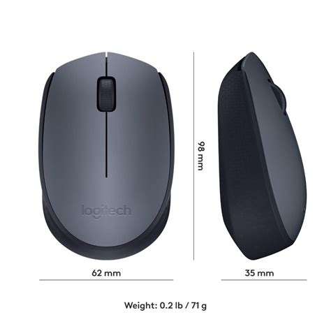 Logitech M170 Wireless Mouse Grey • Sweech