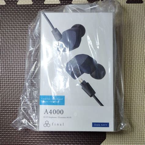 【新品未開封】final A4000 ダークネイビー カナル型イヤフォン メルカリ
