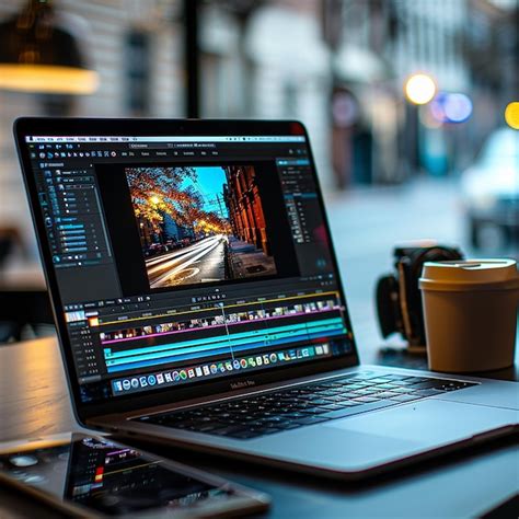 Premium Photo Quotediting Software Interface On Laptop Complex Toolsquot