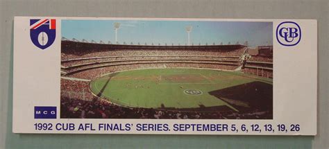 Ticket Folder Afl Final Series Australian Sports Museum