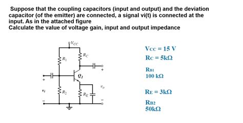 Solved Suppose That The Coupling Capacitors Input And Chegg Com