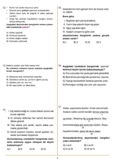 Soru Aşağıdaki metinde altı çizili ifadelerden hangisi deyim değildir Metin Sabahın