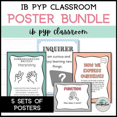 Ib Pyp Classroom Posters Ib Learner Profile Posters Key Concept Posters