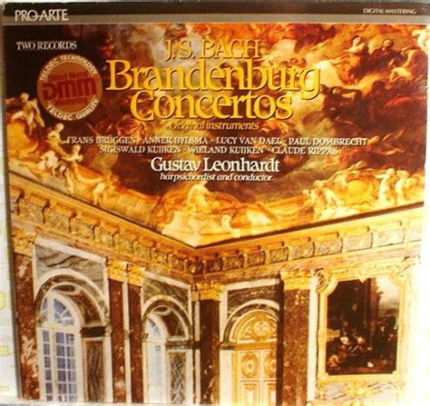 Brandenburg Concertos By Johann Sebastian Bach Gustav Leonhardt 1984
