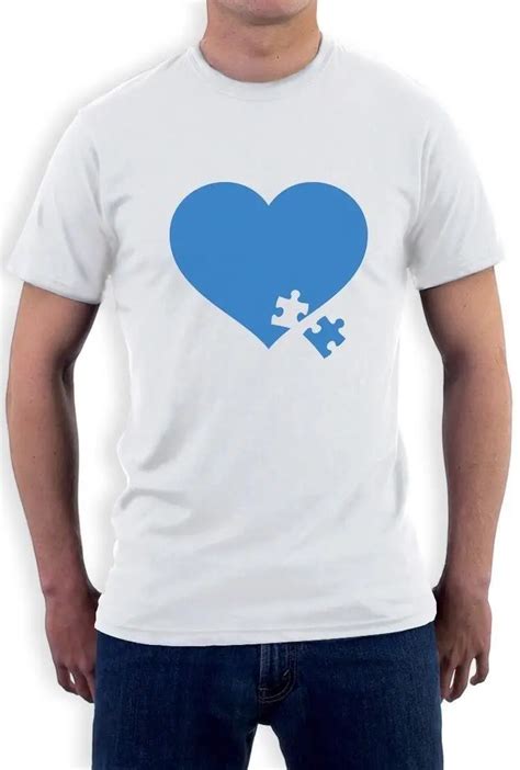 Autism Awareness Heart Puzzle Autism Awareness Month T Shirt Support