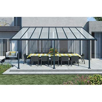 Palram Canopia Olympia Terrassenüberdachung X Gestell aus Alumiuium mm Polycarbonat