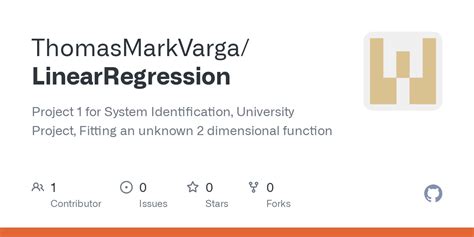 Github Thomasmarkvargalinearregression Project 1 For System