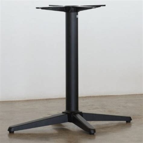 Trail Black Self Levelling Table Base Rectangle Single Pedestal