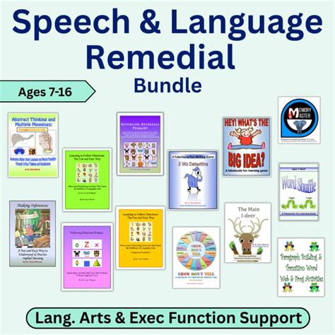 Speech And Language Development Bundle Receptive And Expressive Skills