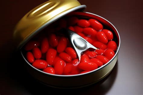Premium Photo A Can Of Diced Capsicum