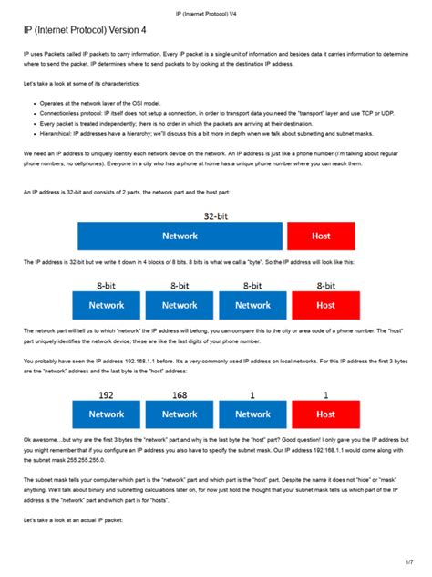 Chap 2 Ip Internet Protocol V4 Pdf Internet Protocols Ip Address