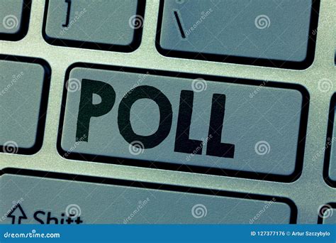 Writing Note Showing Poll Business Photo Showcasing Record Of The