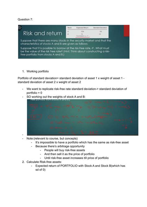 Portfolio Management Exam Notes Fins2624 Portfolio Management Unsw Thinkswap