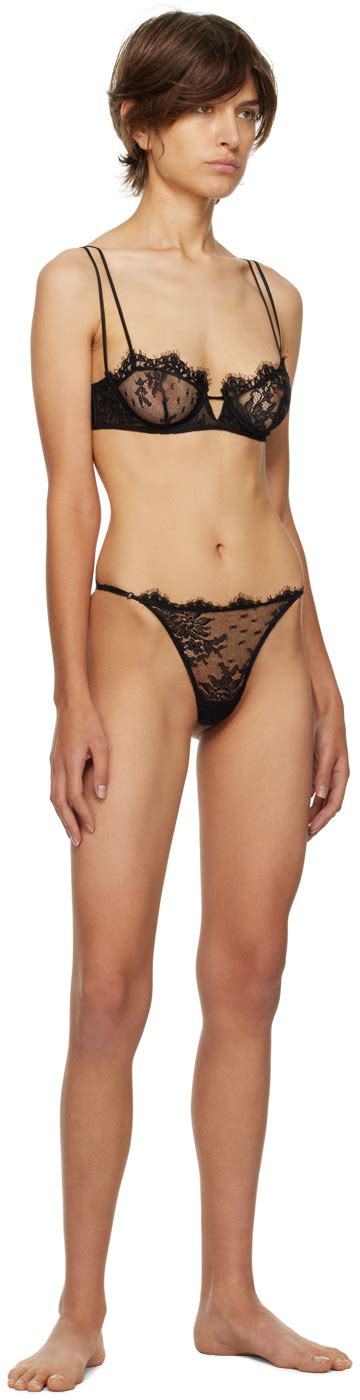 Kiki De Montparnasse Black Jolie Thong Kiki De Montparnasse