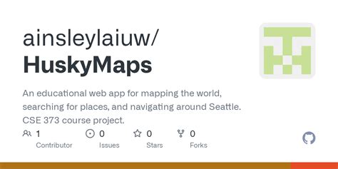 Github Ainsleylaiuw Huskymaps An Educational Web App For Mapping The