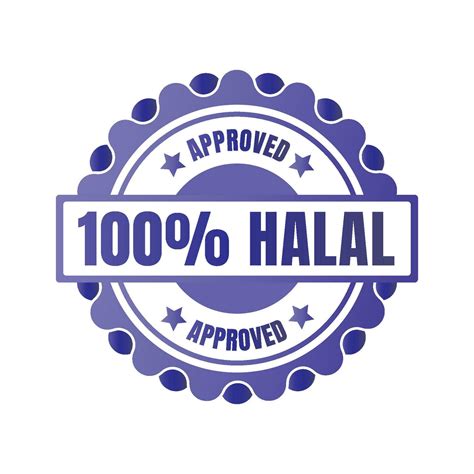 Halal Certified Badge Halal Food Certified Ribbon Badge Halal Product