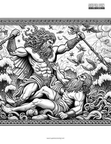 5 Cronus And Zeus History Coloring Pages Super Fun Coloring