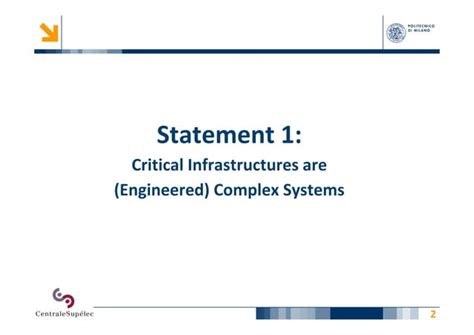 Modeling The Complexity Of Critical Infrastructures Ppt