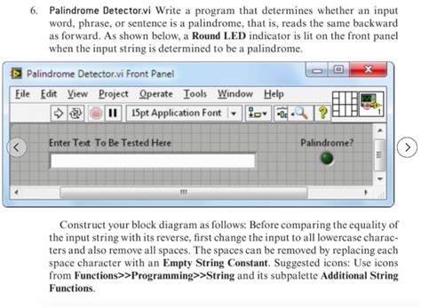 Solved 6 Palindrome Detector Vi Write A Program That