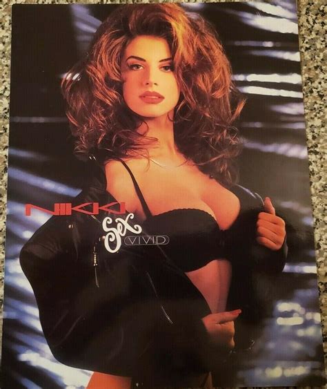 Nikki Dial Rare Original Vivid Sex 2 Sided 85x11 Promo Photo Slick
