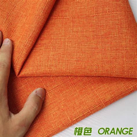 Buy Orange Compound Lining Linen Fabric Sofa Cushion