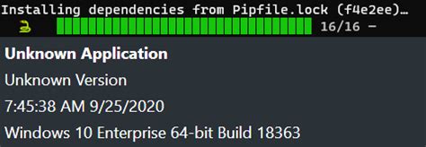 Garbled Output From Pipenv In A Wsl Window Issue Microsoft