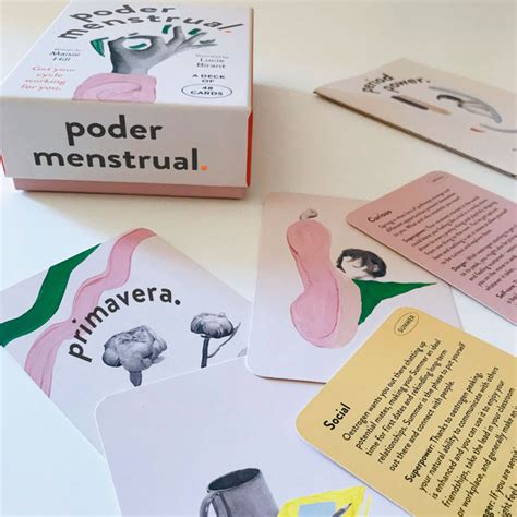 Comprar Poder Menstrual Castellano Tarjetas Sobre El Ciclo
