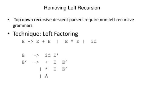 Ppt Transforming Grammars Powerpoint Presentation Free Download Id2594416