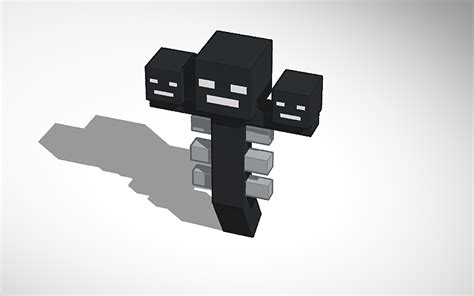 3d Design Minecraft Wither Tinkercad
