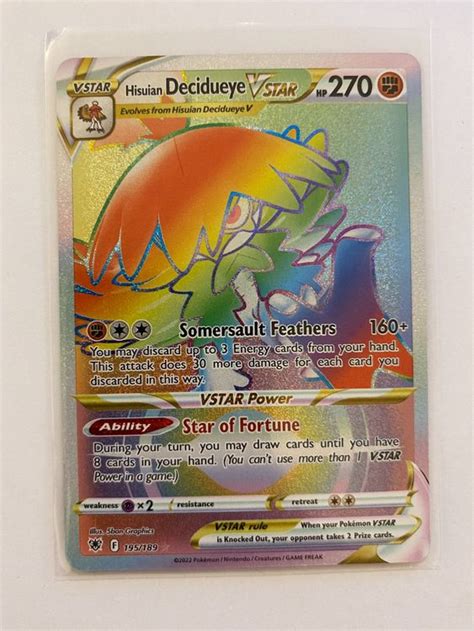 Pokemon Hisuian Decidueye Vstar 195189 Astral Radiance En Kaufen Auf