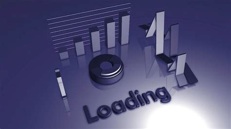 로딩 모델과 함께 움직이는 D 애니메이션 모션 미래주의 D 로딩 프로세스 다이어그램의 모델 프리미엄 사진