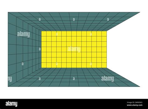 Perspective Grid Room Background Vector Illustration Stock Vector Image And Art Alamy