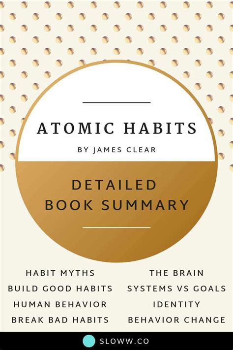 Atomic Habits By James Clear Deep Book Summary Sloww