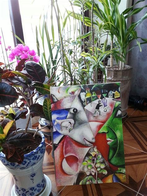 직접그린그림 나와 마을 마르크 샤갈 직접그린그림 윤은미