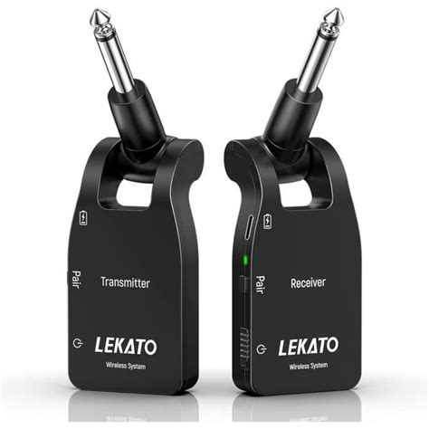 Système de guitare sans fil LEKATO émetteur récepteur audio numérique