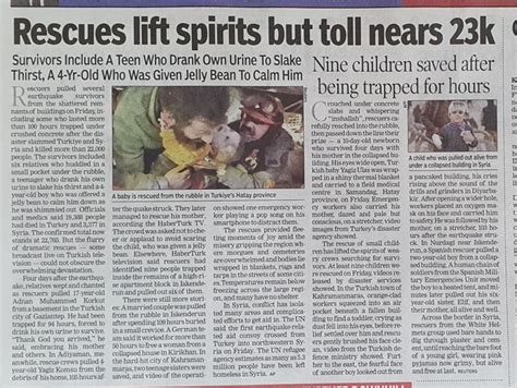 Prashant Menon On Linkedin Survivors Earthquake Miracles