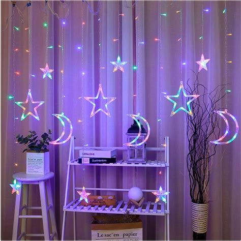 ไฟม่านไฟประดับตกแต่ง ไฟบีใหม่ ไฟไฟคริสมาส ไฟหัวใจ ไฟดาว ไฟวอร์มไวท์ ไฟตกแต้งห้องงานแต่งวันเกิด 3