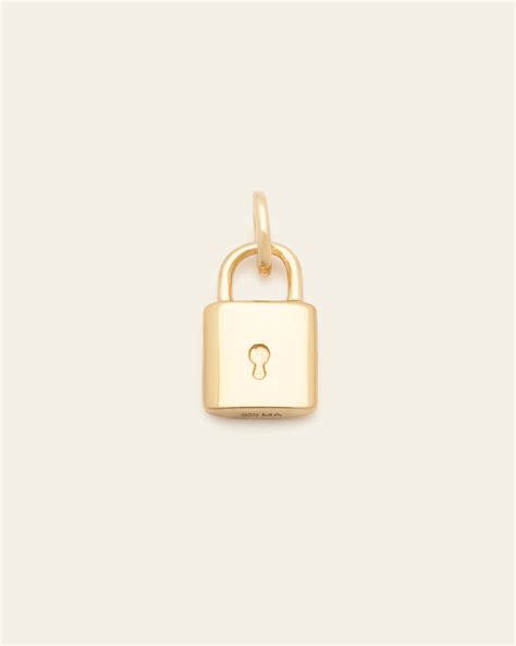 Classic Lock Pendant Gold Vermeil
