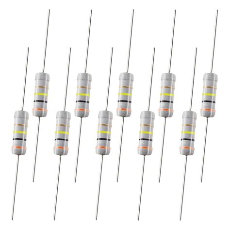75pcs 300kohm Resistor 1w 5 Metal Oxide Film Resistors Axial Lead