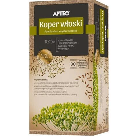 Apteo Natura Koper Włoski 30 Saszet Wspiera Trawienie Cena Opinie