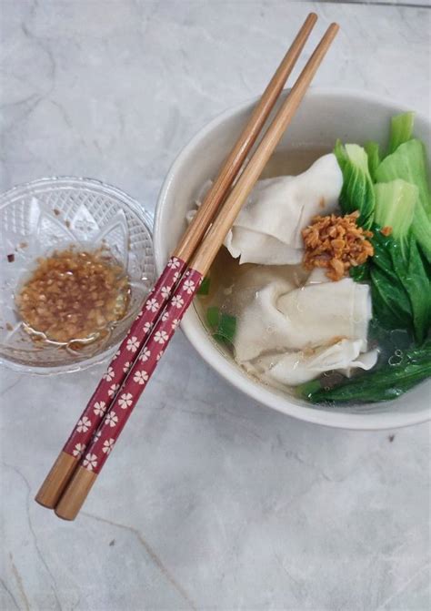 Resep Pangsit Kuah Dengan Minyak Bawang Putih Oleh Nur C Fitriana