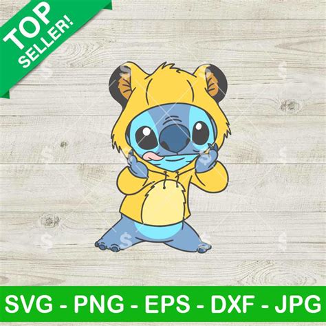 Stitch And Simba Svg Disney Lion King Svg Disney Stitch Svg