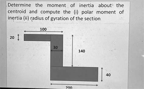 solved determine the moment of inertia about the centroid and compute