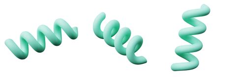 3d Spiral Or Spring Tosca Realistic Rendering Of 3d Geometry Shape