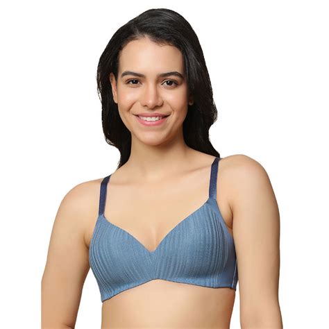 Buy Triumph Body Make Up Patchwork Padded Non Wired T Shirt Bra Online