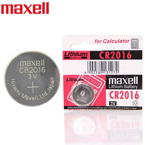 Maxell CR2016 3volt Lithium Coin Cell Battery At 25 Piece Lithium