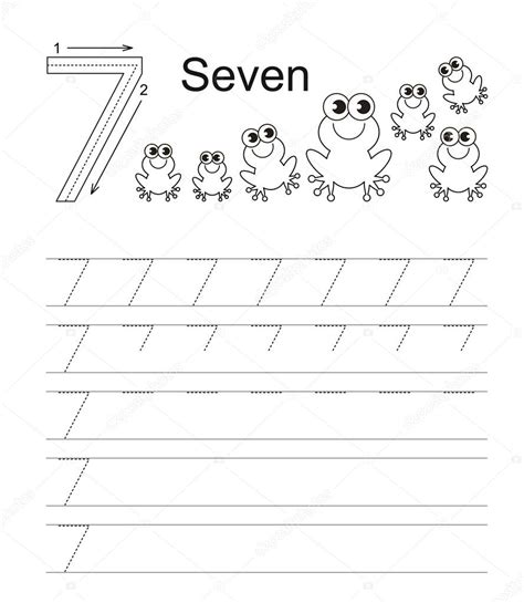 Figure 7 Seven Learn Handwriting Stock Vector Image By ©anna