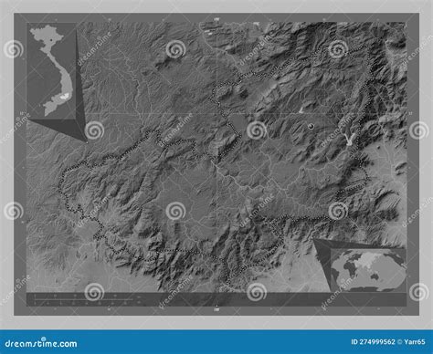 Lam Ong Vietnam Grayscale Capital Stock Illustration Illustration